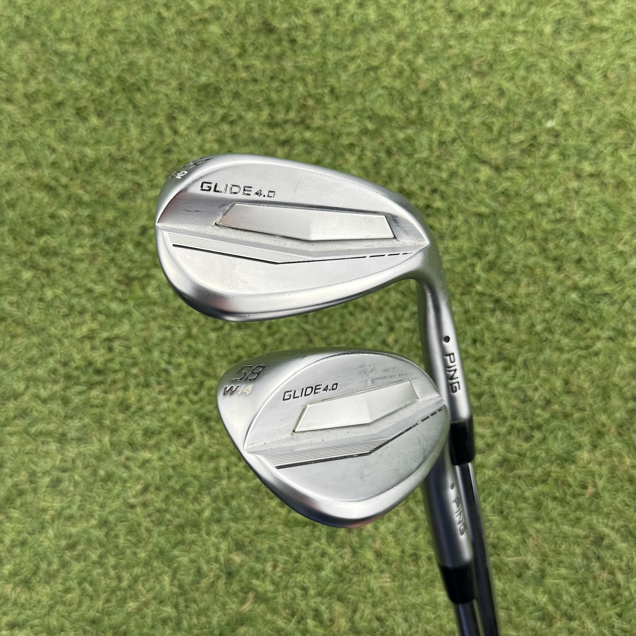 Used Ping Glide 4.0 Wedges Sw 54°.12S & Lw 58°.14W / Ns Pro Tour 105 Stiff