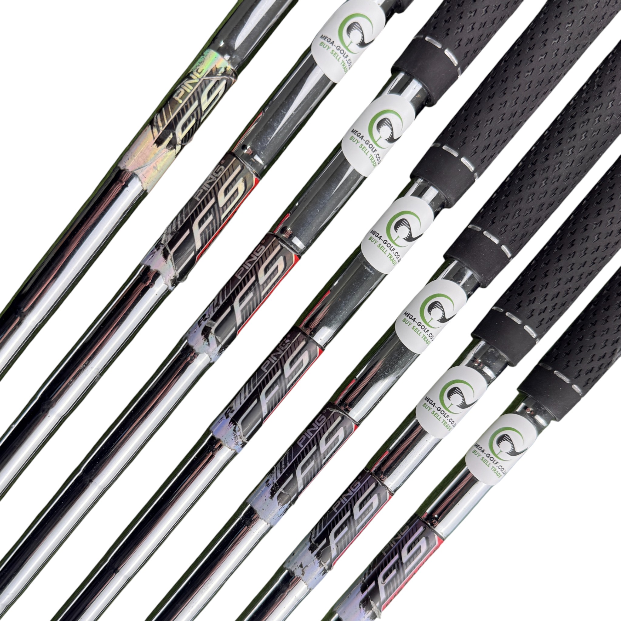 Used Ping G30 Irons / 5-Pw-Sw / CFS Distance Senior / Blue Dot / Left Hand